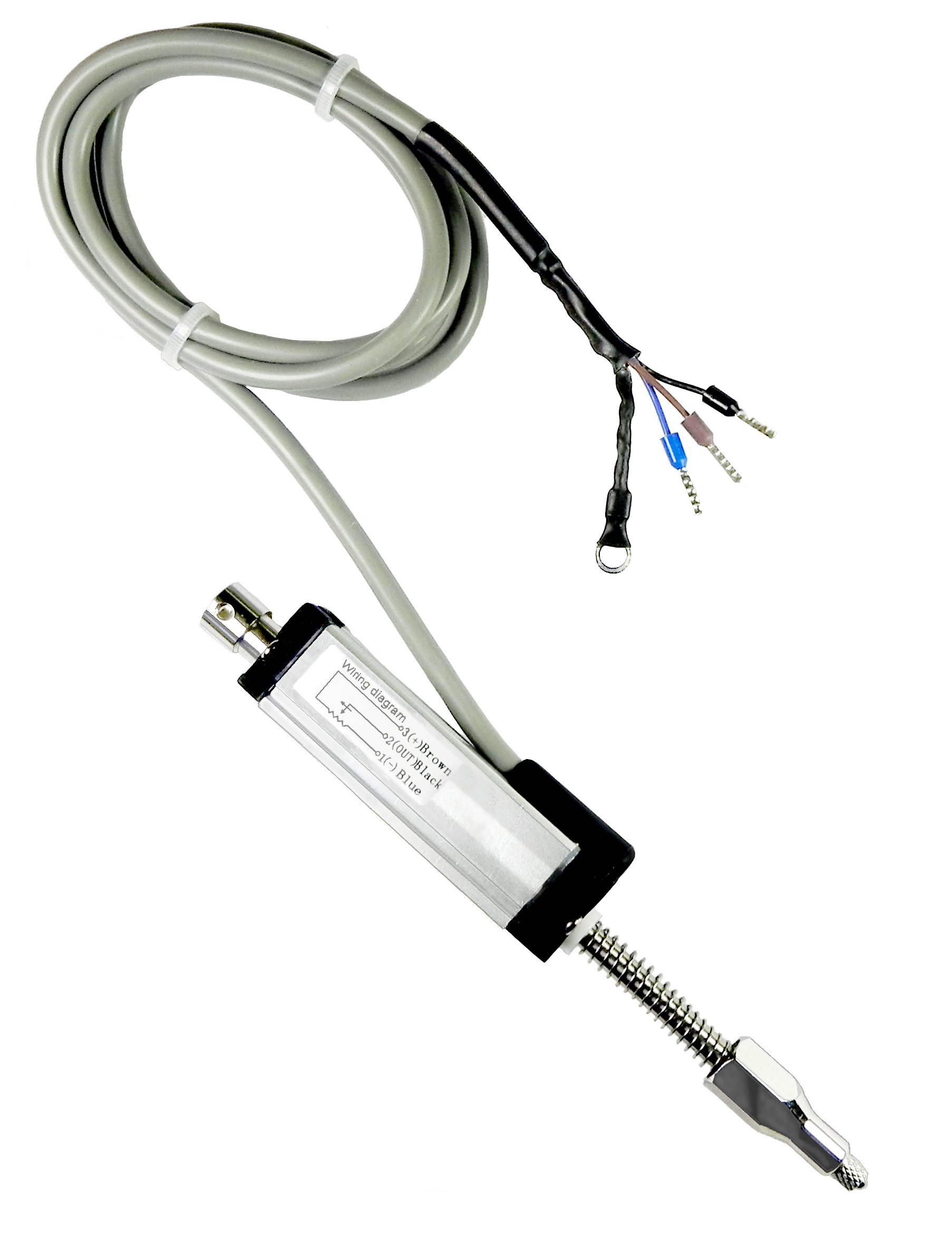 Linear Potentiometer Position Sensor LPPS-SL | Spring Loaded | US Made | HGSI